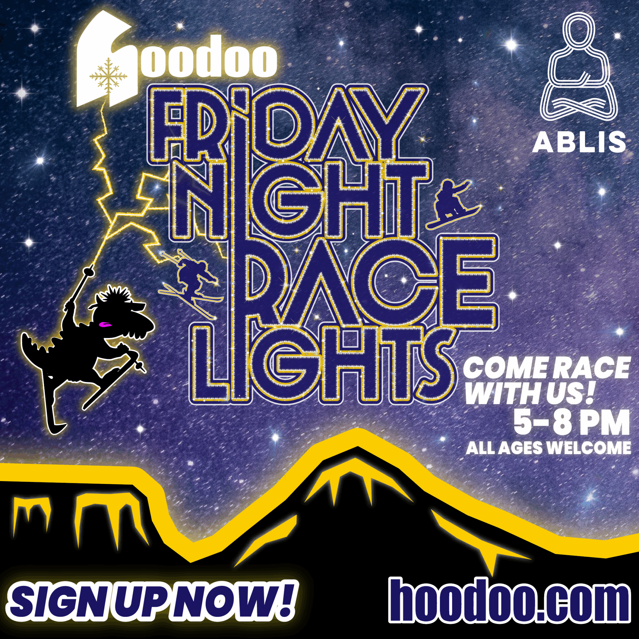 Friday Night Race Lights - Hoodoo Ski Area