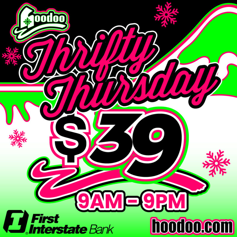 Thrifty Thursday, presented by First Interstate Bank - Hoodoo Ski Area